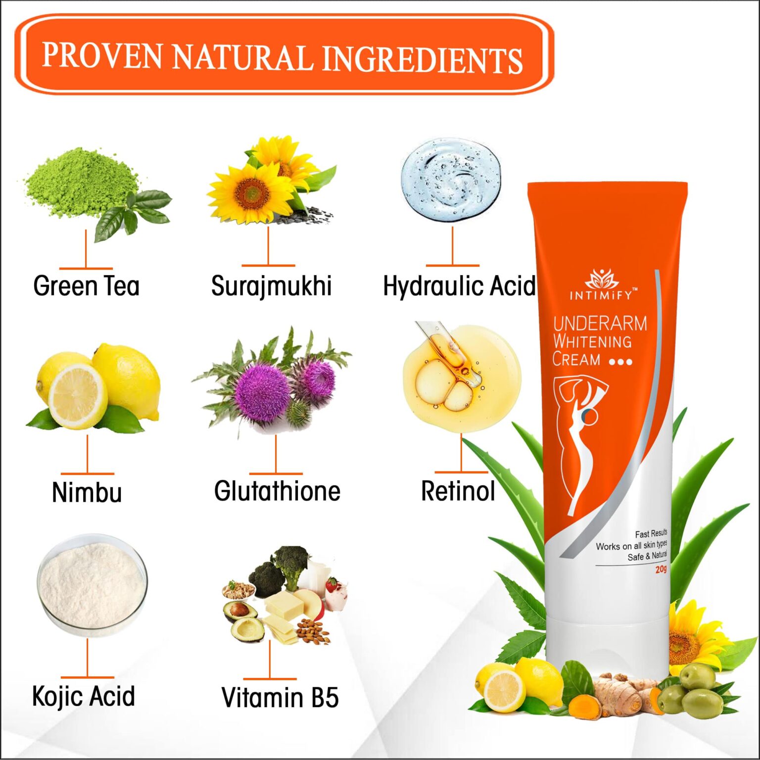 Intimify Under Arm Whitening Cream (20 Gms) – Intimify.in